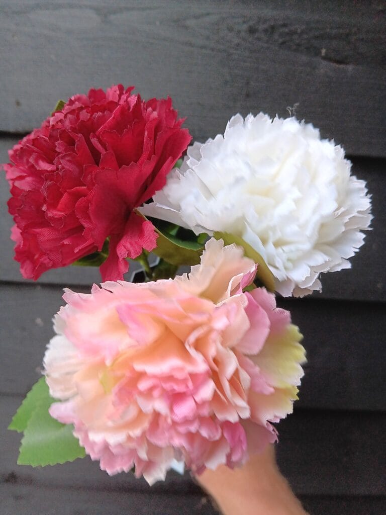 Zijden anjer mix kleur — metbloemen.nl